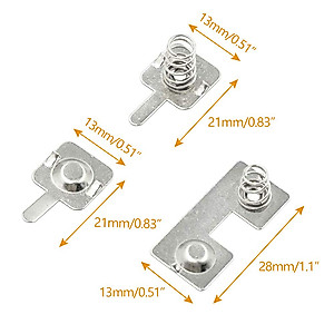 Mecion Spring Contact Plate AA Battery Positive to Negative Conversion 30 Pairs