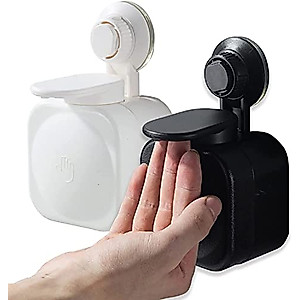 Bottles Soap Dispenser Suction Cup Liquid Soap Dispenser Hand Back Press Bottle for Bathroom Organizer Foam Liquid Holder