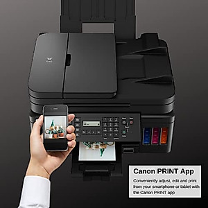 NEEGO Canon All-in-one Printer Wireless Megatank Printer Copier Scanner and Fax, Auto 2-Sided Printing, 4800 x 1200 DPI, Mobile Printing and Airprint with 6 ft Printer Cable