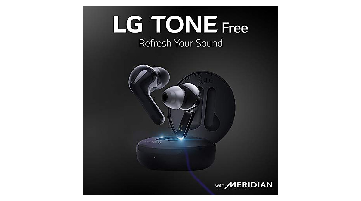 LG TONE Free FN4 Earbuds with Meridian Sound & Hypoallergenic Fit
