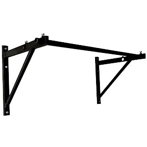 Titan Fitness Adjustable Depth 52" Wall Mounted Pull Up Bar, 14" or 22" from Wall, Rated 400 LB, Home or Garage Gym Chin Up Workout Training Station, Upper Body Workout