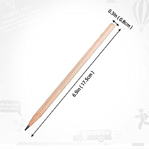 GHKJOK HB Pencil - 50 PCS Bucket Packed Natural Wooden Hexagonal Pencils Higher Hardness for Writing Drawing Sketching Schools Offices Home