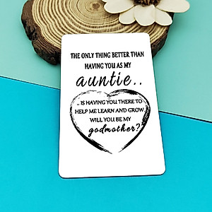 Godmother Gift Godmother Engraved Wallet Card Gifts Godmother Proposal Gift First Communion Gift Godmother Announcement Gifts Baptism Keepsake Gifts Mothers Day Birthday Gifts Godmother Asking Gift