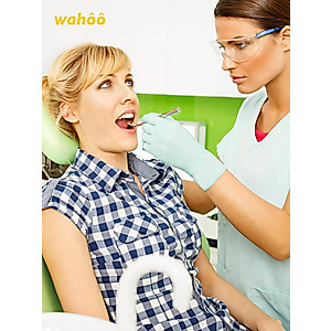 LANON 5 mil Vitamin-E Coated Latex Disposable Gloves, Food-Contact Grade, Fully Textured, Green, Small