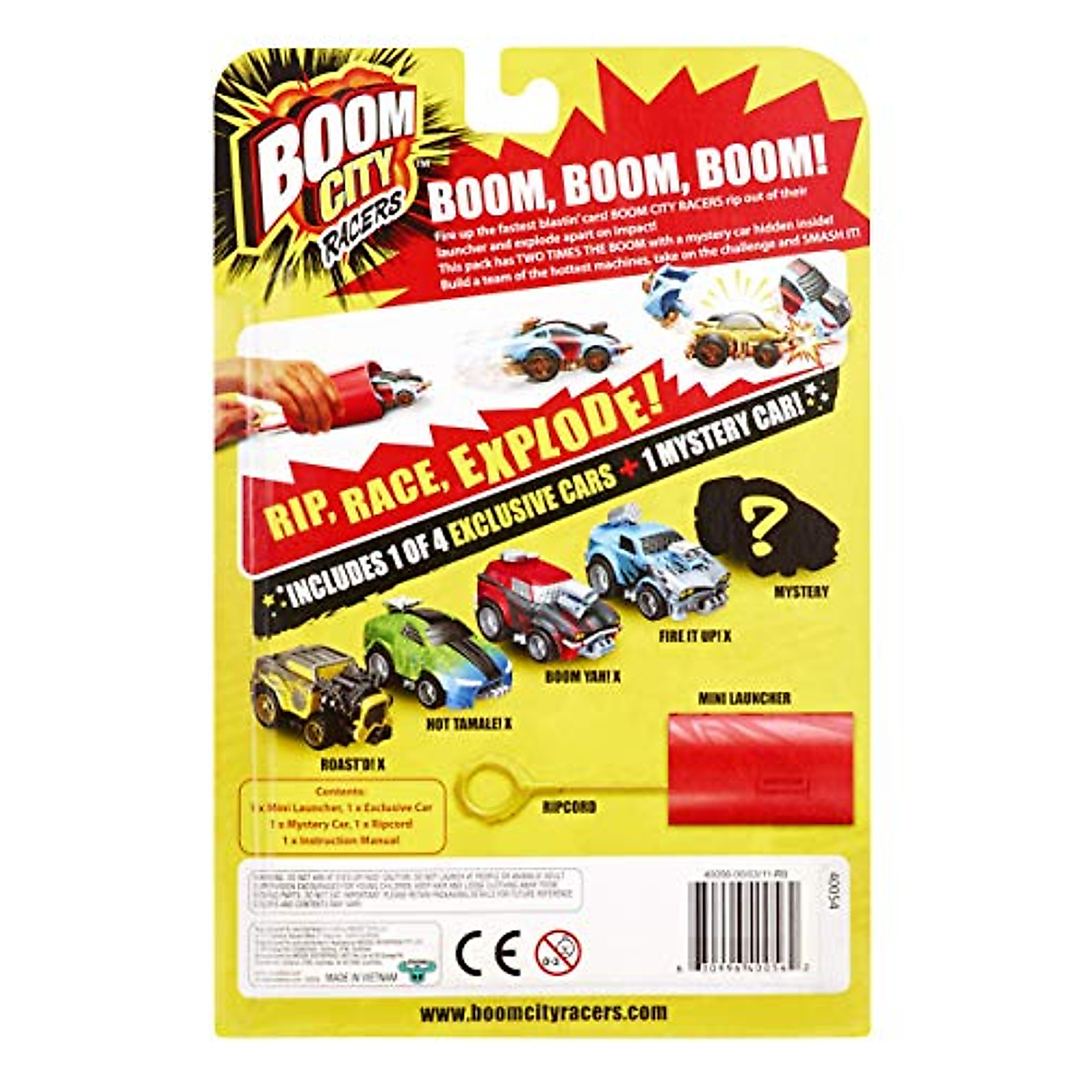 Boom City Racers - 2 Pack - Exclusive Car Fire it up! X and A Surprise Mystery Car