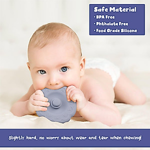 Baby Sensory Teething Toys - Baby Teether Montessori Toys - Gifts for Infant Newborn Boys Girls 6 9 12 18 Months 1 One Year Old - Stacking Rings Bath Toys - Toddler Educational Learning Toys