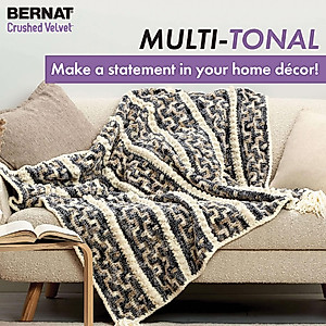 Bernat Crushed Velvet Yarn, Navy