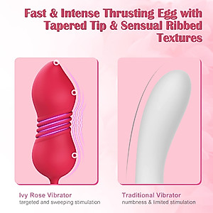 Sex Toys Rose Dildo Vibrator - Rose Sex Toy Thrusting Dildos, Fondling Vibrators Adult Toys, Female Vibrator Clitoris Stimulator, Couples Sexual Pleasure Stimulation Device, Consoladores Vibradores