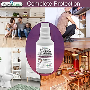 Pest Control by Premo Guard – 16 oz Concentrate Makes Up to 2.5 Gal – Bug, Roach, Fleas, Fruit Fly, Ant, Spider Killer – Effective Plant Based – Child and Pet Safe