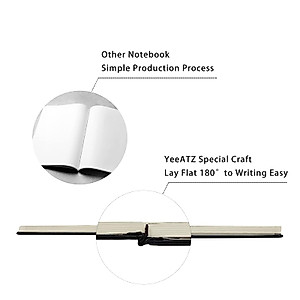 aellabus 6 Pack Black Journal Notebooks for work, A5 Hardcover Notebook, 192 Pages, 5.75 inches x 8.38 inches, 100 GSM Thick Paper (Black)