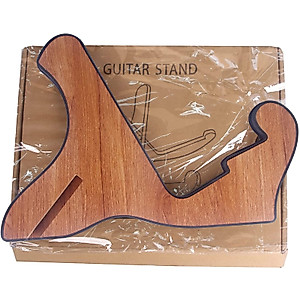 Miwayer Guitar Stand Wood Thickened Universal, with 0.12 Inch Soft Leather Ddge, Safe Non-Slip Portable Stringed Wooden Guitar Rack, Used for Acoustic, Classical, Electric Guitar, Bass