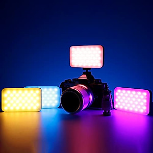 Portable RGB LED Photography Light Panel, APP Remote 5W Full Color Streaming Light for Streamers Video Photography YouTube Tiktok Vlog
