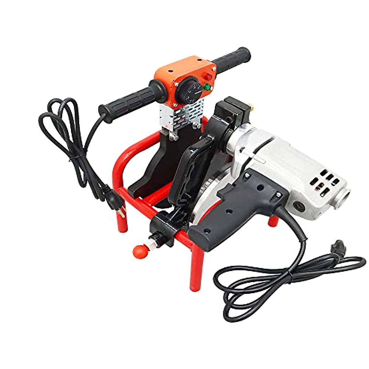 INTSUPERMAI Pipe Fusion Welder Pipe Welding Machine PP PE PB PVDF Butt Fushion Welding Machine Double Clamps Hand Push Type 110V 2.48"-6.30" (63-160mm)