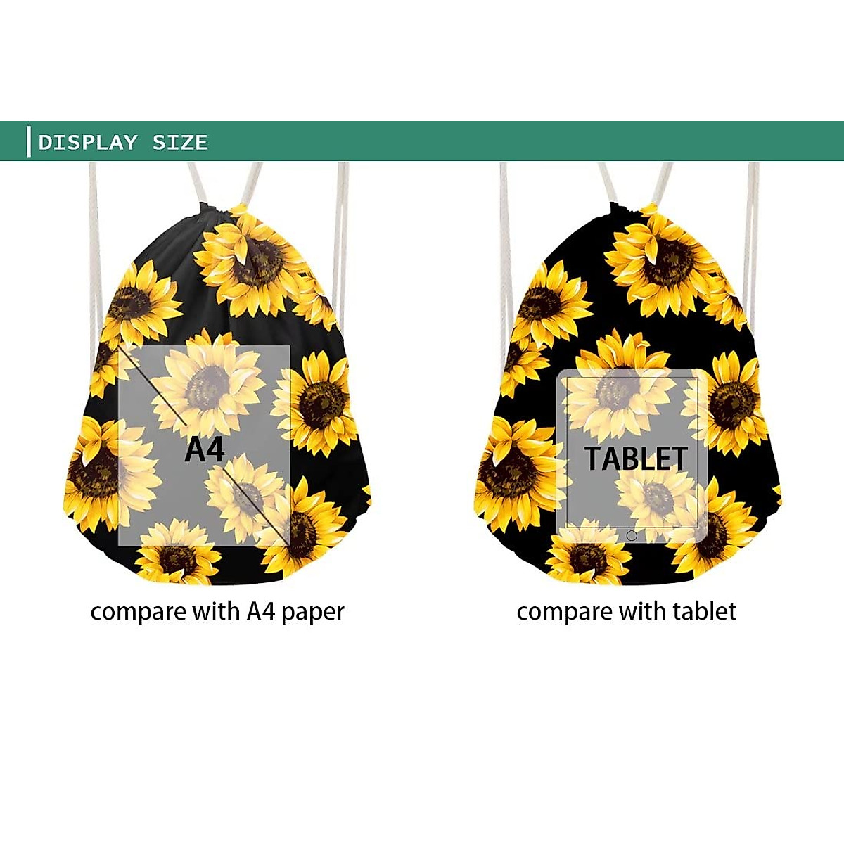 AFPANQZ Personalized Drawstring Bags T-rex Dinosaur Printed for Teenager Boys Sports Shoulder Bag Backpack Outdoor Causal Rucksack Satchel