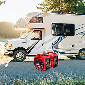 KOSTA Portable Inverter Generator, 2000 Watt Ultra Quiet Inverter Gasoline Generator, EPA III Compliant, Eco Mode Function, Ultra Light, Suitable for Backup Home and Camping(K-GAS2000)