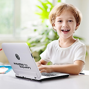 LESHITIAN Kids Laptop - 80 Learning Modes to Learn Alphabet, Words, Mathematics, Play Games and Music - Toy for Children Ages 5+