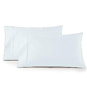 Audley Home 100% Egyptian Cotton Sheets Set, 400 Thread Count Bed Sheets – 4 Piece Bedding Sets- Sateen Weave Long-Staple Cotton, Wrinkle-Free, Fitted Sheet Upto 18'' Deep Pocket (Queen, White)