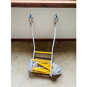 Fire Emergency Combo Set - Rope Ladder & Escape Bag for Whole Family incl. Pets up to 50 Pounds - Rescue Ladder 13ft and Fire Evacuation Bag - Safety Equipment - Rescue Bag for Dogs or Cats (Medium)