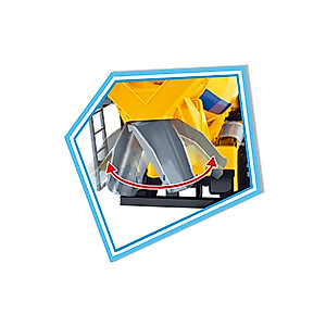 Playee Cement Mixer Toy Truck for Kids Oversized Friction Cement Truck - 14" Construction Vehicle Toy for Boys and Girls - Can Actually Turn The Mixer, Great Car Toys Gift Giveaways for Your Kids