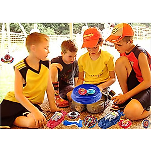 B-189 Guilty Longinus Bay Blades for 8-12,Sparking Launcher Bey Battle Burst Toy Battling Tops Gaming Top Toys Left Right Launcher Grip Play Blade Blades for Boys 6-8 Birthday Party Gift