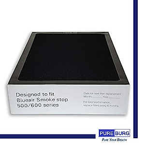 GreenR3 3-Pack Replacement Filter for Blueair 500/600 Series SmokeStop Filter, Odor Removal Classic 501, 503, 510, 550E, 555EB, 601, 603, 650E, 505, 605