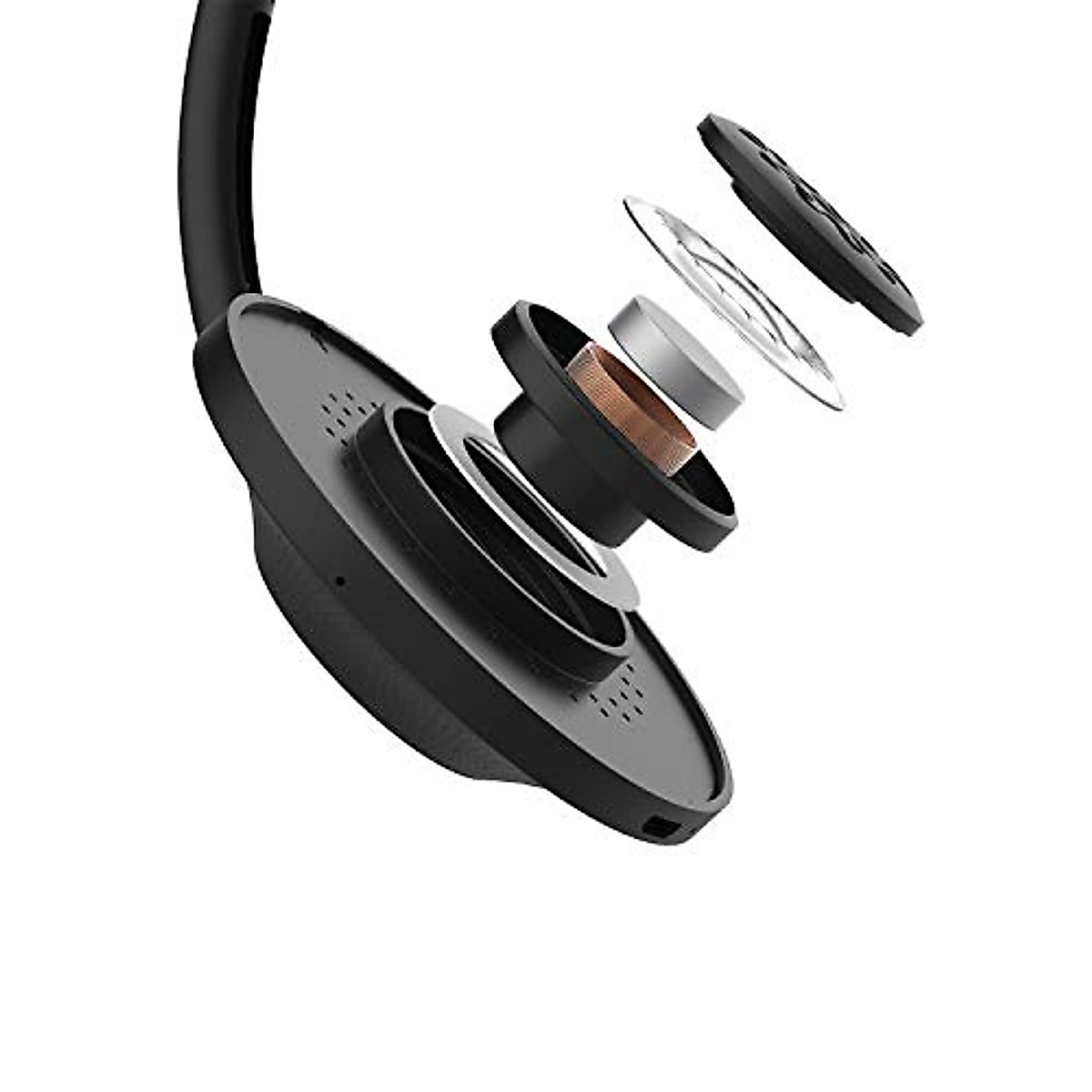 Koss KPH7 Wireless Bluetooth On-Ear Headphones, On-Board Controls with Microphone, Lightweight Portable Fold Flat Design for Compact Storage, Black