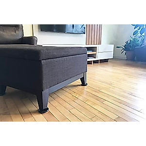 Shepherd Hardware 9092 2-1/2-Inch Carpet Base Furniture Cups, Brown, 4-Pack