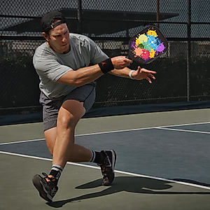 USAPA Approved Pickleball Paddles Set of 2, Cute Design Fiberglass Surface Pickleball Paddles Set, 4 Pickleball Balls, & Carry Bag, Pickle Ball Paddle Gifts for Beginners & Pros