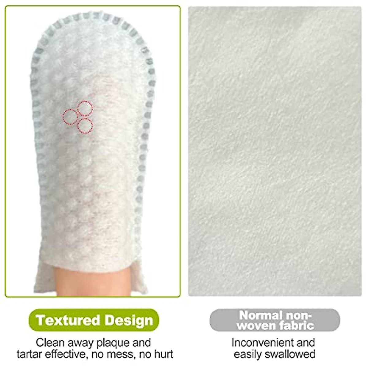 DR.EASY Breath Freshener Dental Finger Wipes 80ct for Dog & Cat, Help Wipe Away Plaque&Tartar, No Added Harsh Chemicals No Brush Formula