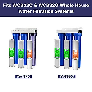 iSpring F12WCB32 20x2.5-Inch Replacement Cartridges for WCB32O and WCB32C Whole House Water Filters