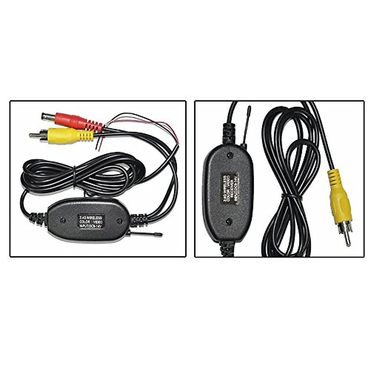 Beastron 12V/2.4GHz Wireless Video Transmitter and Receiver for Vehicle Backup Camera/Front Car Camera (ZBC-101)