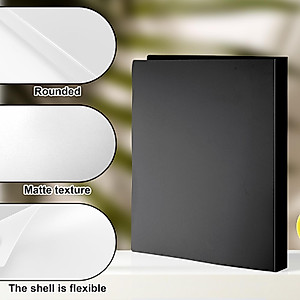 JJRING 12x16 Art Portfolio Folder with Clear Sheet Protectors, 2Pack 60-Pocket Portfolio Binder for Diamond Paintings, Presentation Book for Artwork and Document Organizer, Black