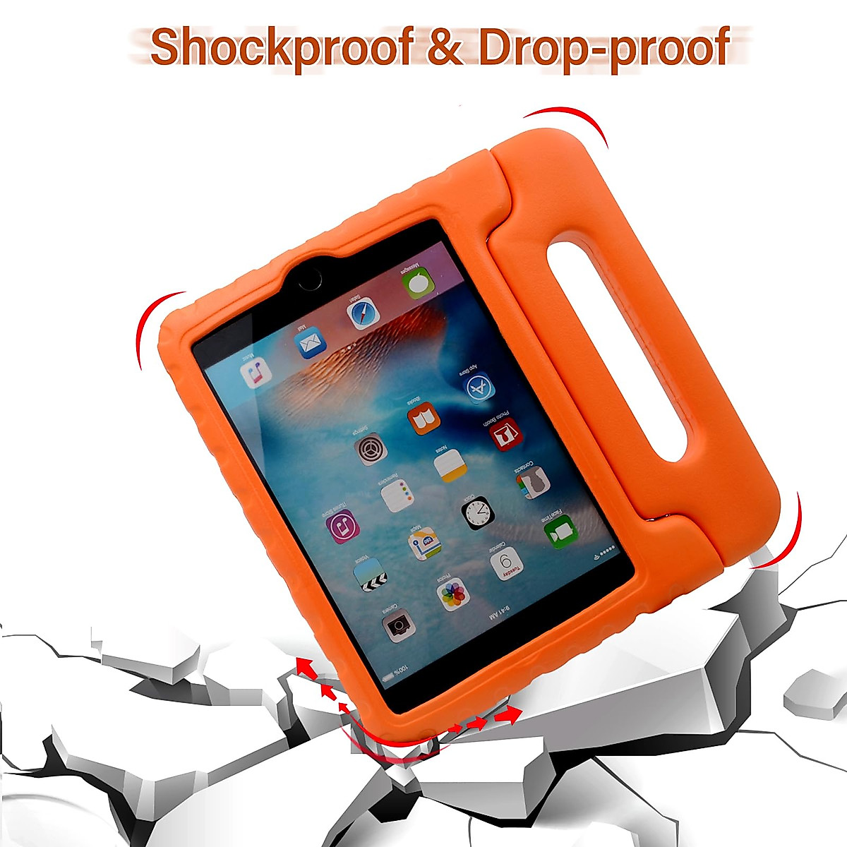 LEFON Kids Case Shockproof for iPad Mini 5/4/3/2/1, iPad Mini 4th Generation Case for Kids, Convertible Handle Light Weight Super Protective Stand Cover Case for iPad Mini 5th Gen 7.9 Inch