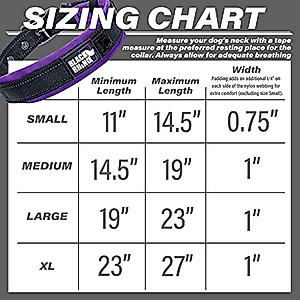 Black Rhino - The Comfort Collar Ultra Soft Neoprene Padded Dog Collar for All Breeds - Heavy Duty Adjustable Reflective Weatherproof (Medium, Purple/Bl)