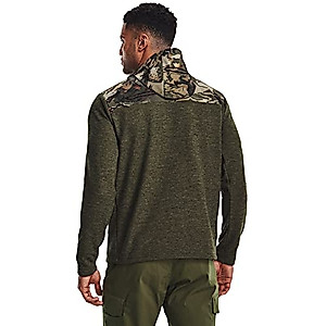 Under Armour mens Specialist Grid ½ Zip Hoodie, (390) Marine OD Green/UA Forest All Season Camo/Marine OD Green, Medium