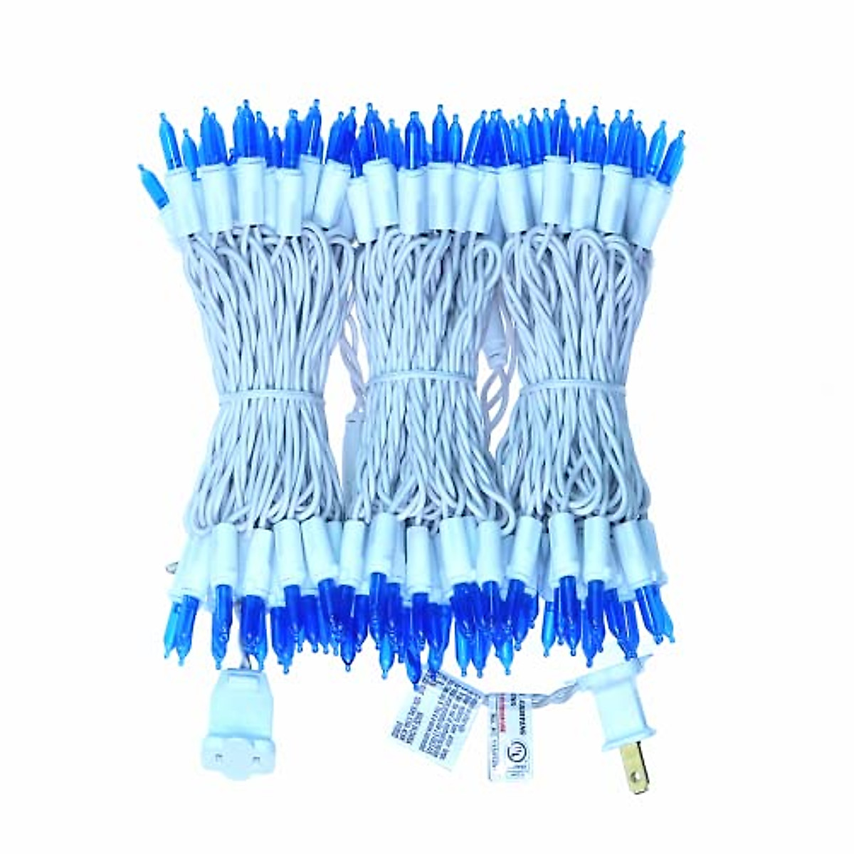 JinBest Blue LED String Lights | Always On 50ft Outdoor Decor