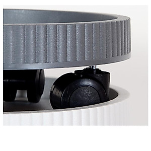 3 Pack Plant Caddie with Wheels and Water Storage Tray, 12.6" Rolling Plant Stand, 4-Wheeled Plant Roller, Lockable Casters, Heavy Duty Plant Caddy for Large Indoor and Outdoor Planters