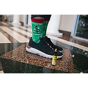 Crazy Dog T-Shirts Men's Oh Chemis Tree Socks Funny Christmas Tree Chemistry Science Nerdy Graphic Novelty Footwear