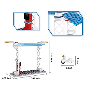Finebely City Train Building Sets with Station Passenger Tram Building Kit City Transport Express Bus Building Toys Gift for Kids Aged 6-12 (545 Pieces)