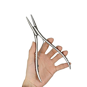 1 Pc Stainless Steel Hair Extensions Pliers Hair Extension Tool for Micro Links and Feather Extensions