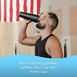 HydroJug Shaker Cup 24oz - Perfect For Protein Shakes, Pre-Workout Drinks, Iced Coffee - Easy Blending, Double Insulated, Cup Holder Compatible, BPA Free - Keeps Temp For Hours