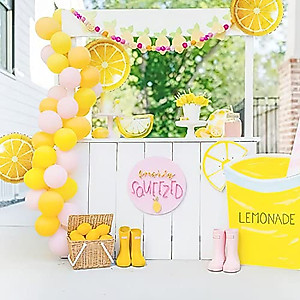 Pastel Yellow Balloon Garland Kit 127Pcs Lemon balloon arch For baby shower Lemonade party main squeeze bridal shower decorations