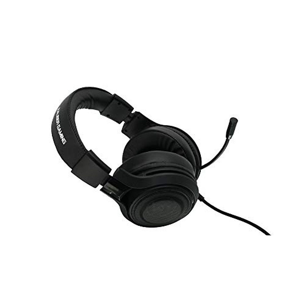 IOGEAR Kaliber NUKLEUS Gaming Headset - Xbox One S/Xbox One - PS4 - PC/Mac & Mobile Devices - 50mm Drivers - Built-in Volume Control - 3.5mm 4-Pole Stereo Plug - Includes Y Adapter for PCs - GHG601 , Black