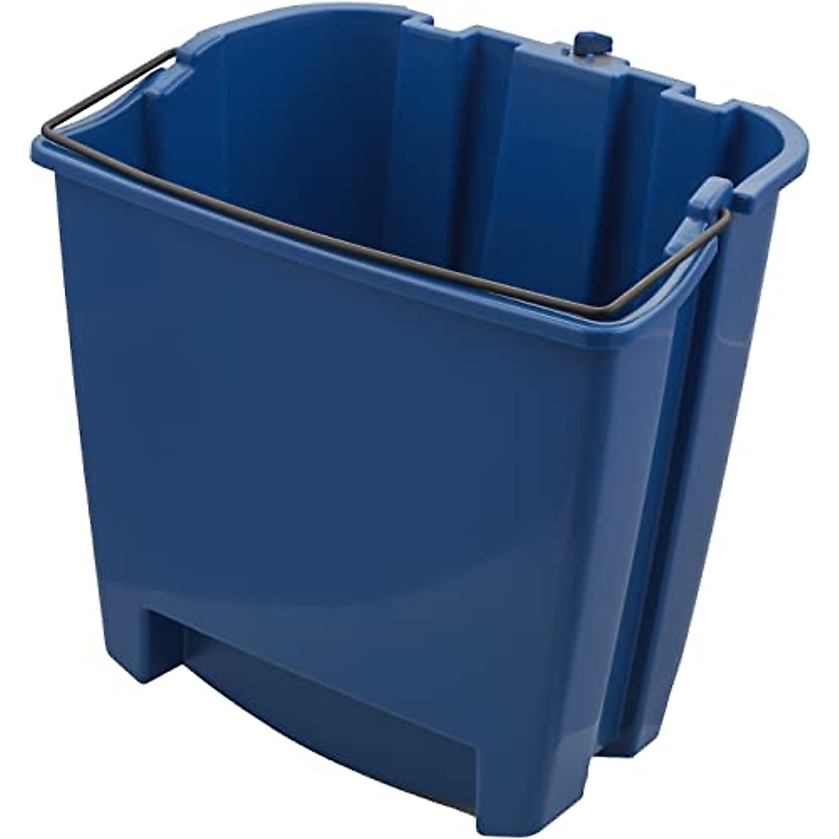 Carlisle FoodService Products Omnifit Mop Bucket with Side Press Wringer and Soiled Water Insert for Floor Cleaning, Kitchens, Restaurants, And Janitorial Use, Polypropylene (Pp), 35 Quarts, Blue