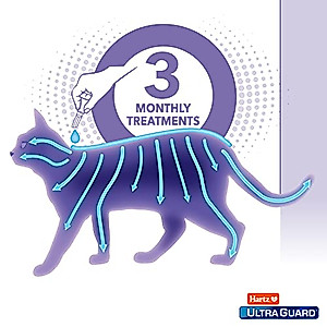 Hartz UltraGuard Pro Topical Flea & Tick Prevention for Cats and Kittens - 3 Monthly Treatments