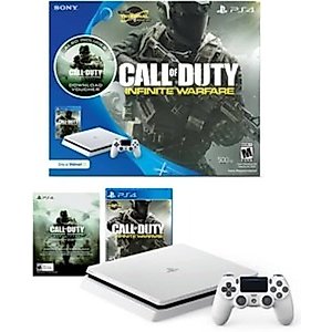 White PlayStation 4 Slim 500GB Call of Duty: Infinite Warfare Bundle