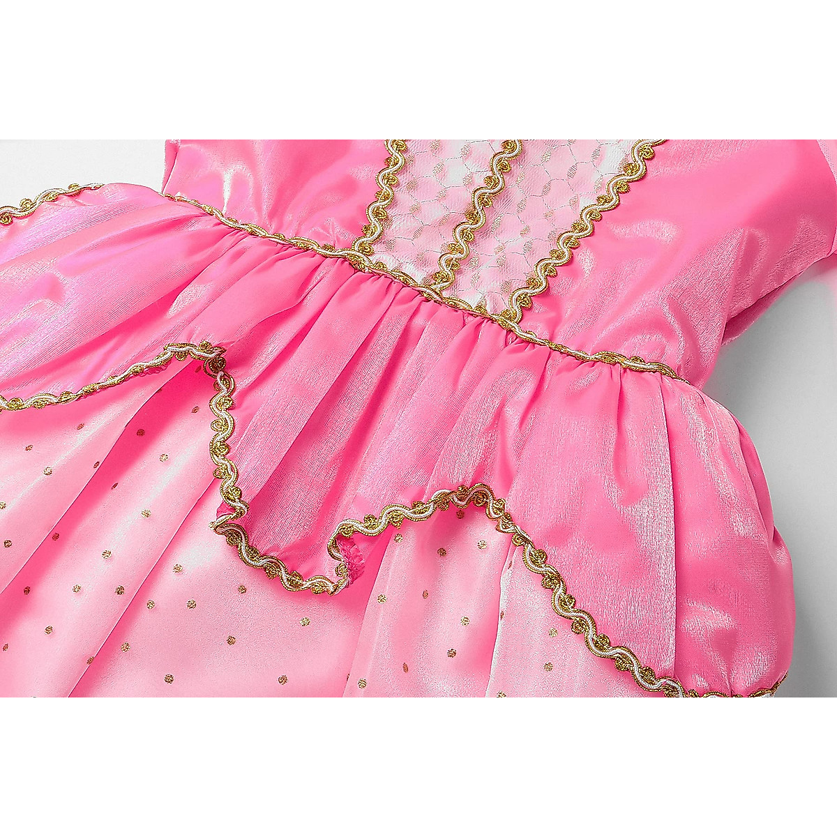 ReliBeauty Girls Princess Dress up Costume with Accessories, 4T, Pink