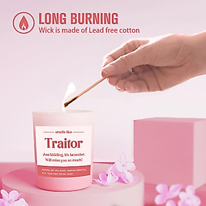 Coworker Leaving Gifts for Women - Unique Lavender Soy Wax Candle 13oz, Going Away Gift, New Job Gifts, Retirement Gifts, Goodbye Gifts, Farewell Gifts for Coworker, Women, Men, Friends