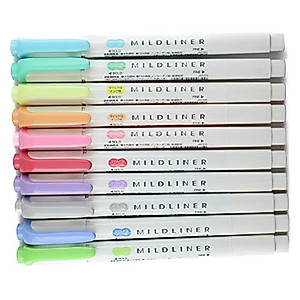 Zebra MILDLINER WKT7-5C (5-Color Set) /WKT7-5C-NC (5-Color Set) 2pack with MIYABI stationery store original gift package[5C/NC]