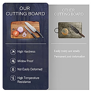 Harriet Knife Set - 7 Pieces Kitchen Knife Set with Cutting Board & Sharpener, High-Carbon Stainless Steel Knife Block Set, Chef Knife Set with Acacia Wood Knife Block